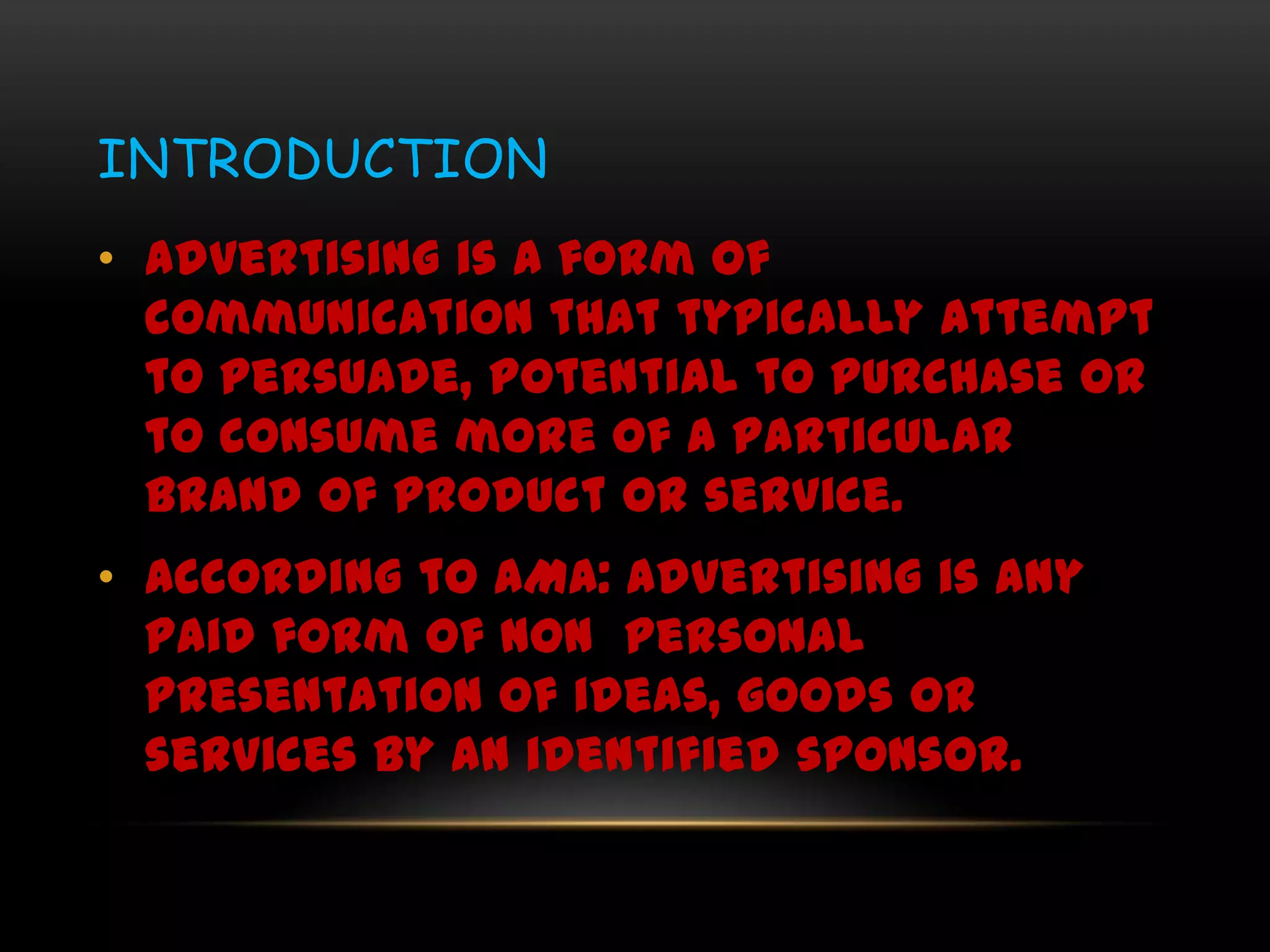 Types of advertisement | PPTX