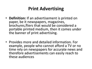 Types of advertisements | PPTX