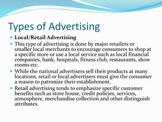 Types of advertising | PPTX