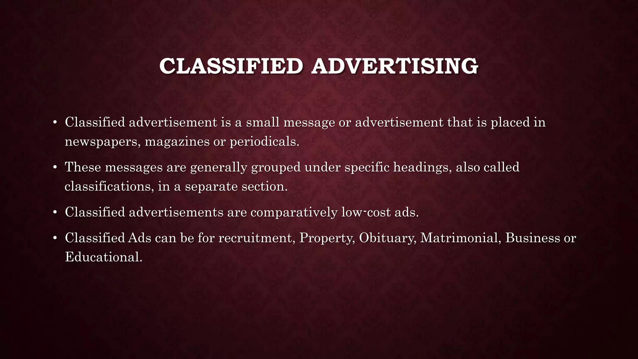 Types of advertising | PPTX