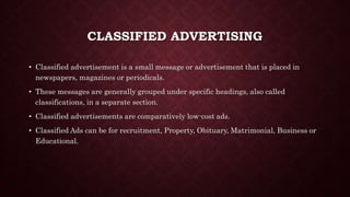 Types of advertising | PPTX