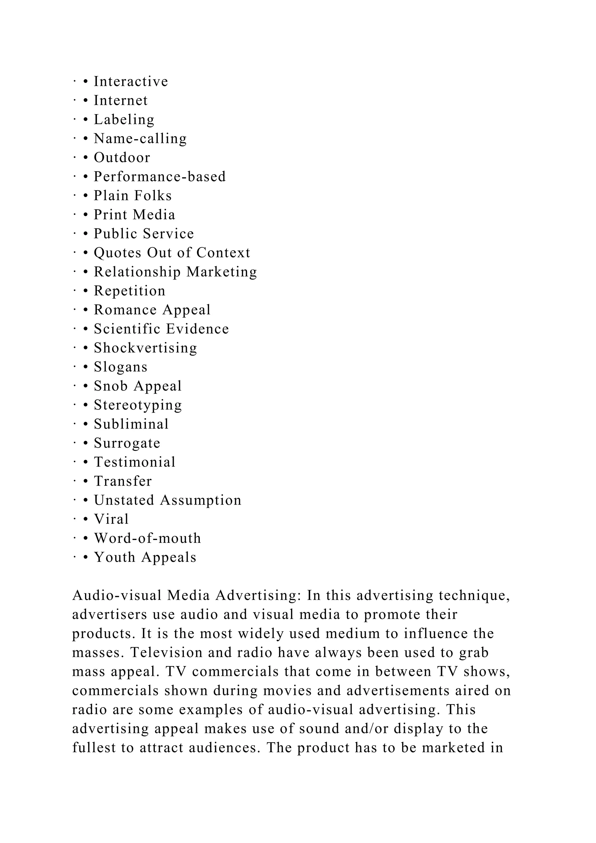 Types of Advertising AppealsWhat are advertising appeals and how.docx