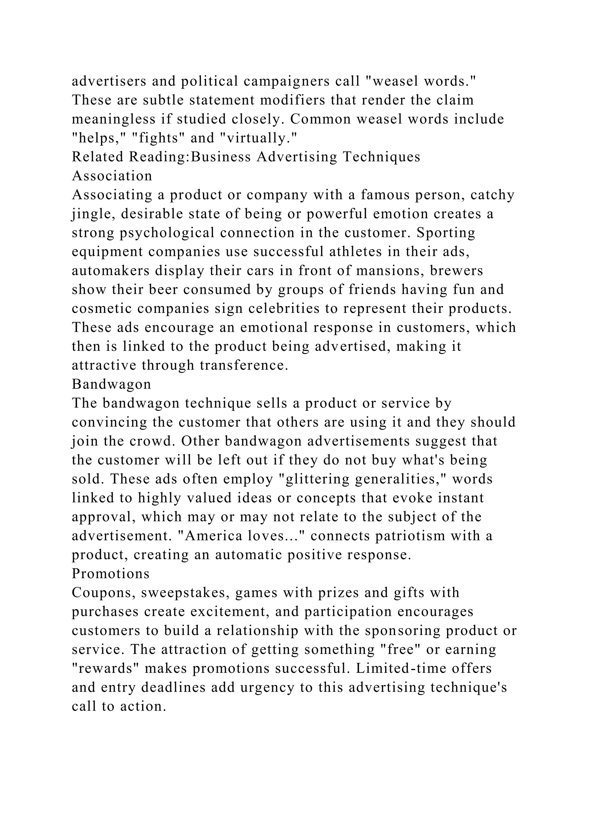 Types of Advertising AppealsWhat are advertising appeals and how.docx