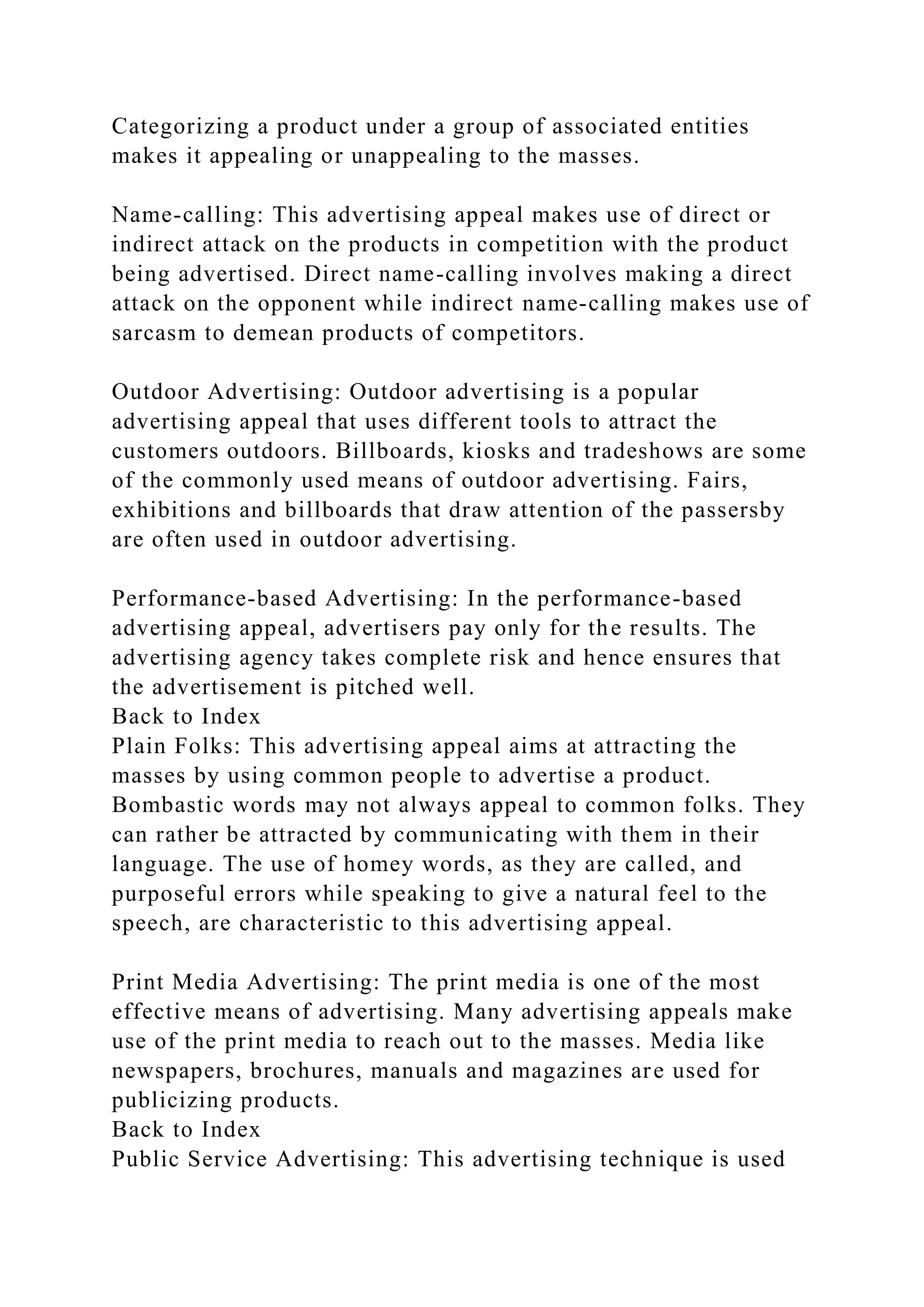 Types of Advertising AppealsWhat are advertising appeals and how.docx