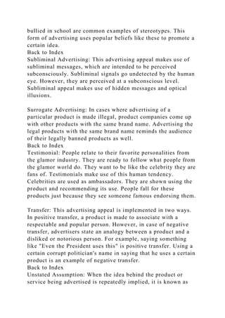 Types of Advertising AppealsWhat are advertising appeals and how.docx