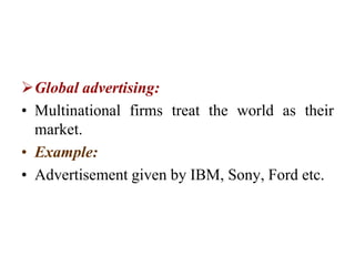 types of advtsg.ppt | Advertising Industry | Industries