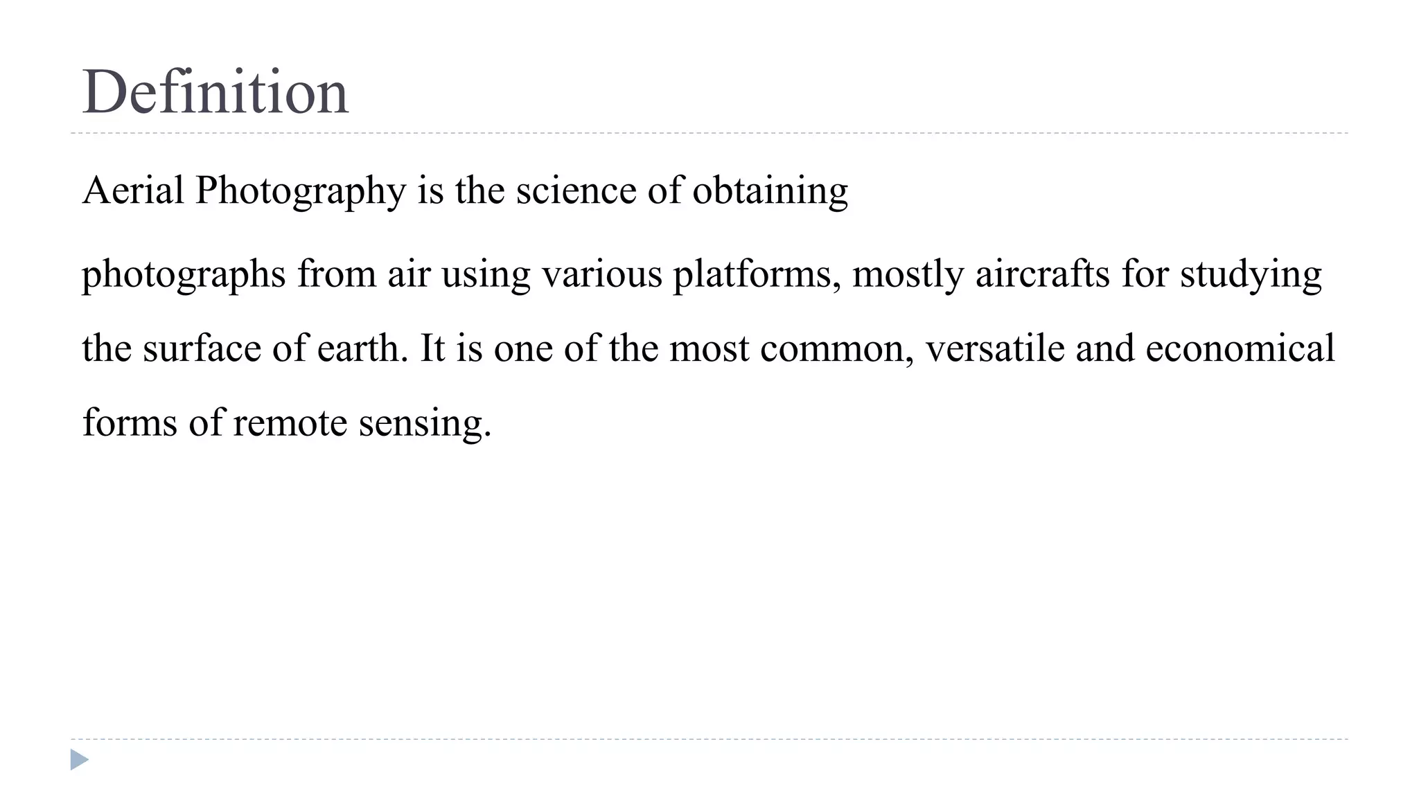 Types of aerial photographs | PPTX