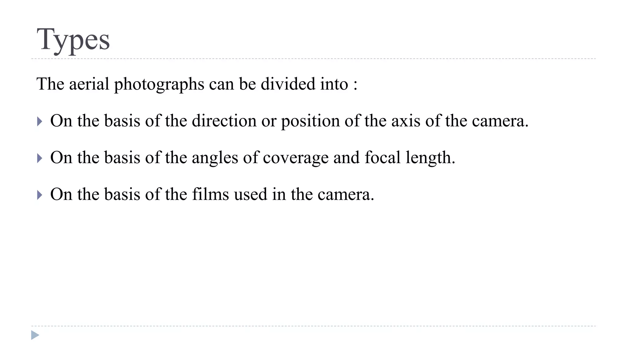 Types of aerial photographs | PPTX