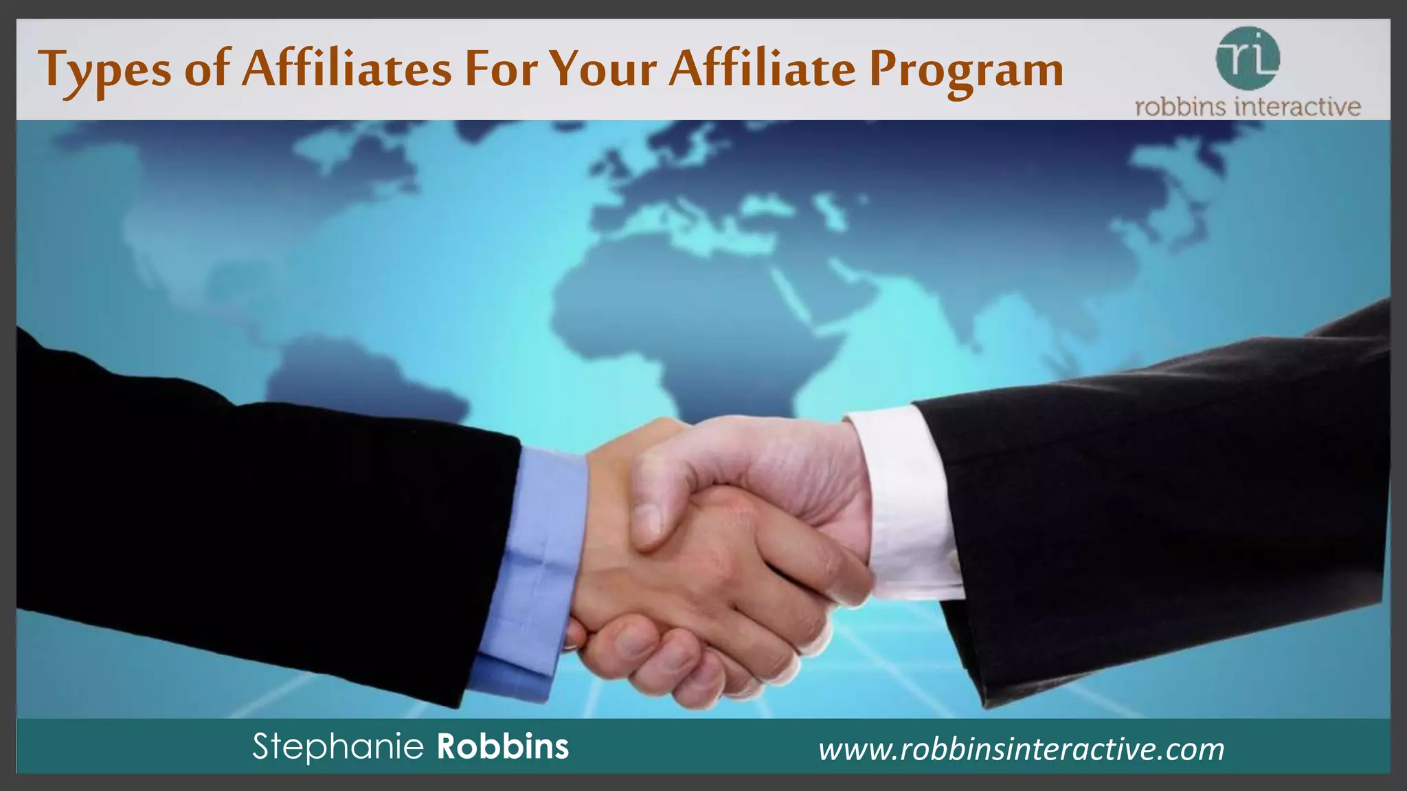 Different Types of Affiliates/ Publishers | PPTX