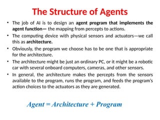 Introduction to the TYPES OF AGENTS _ AIML | PPTX