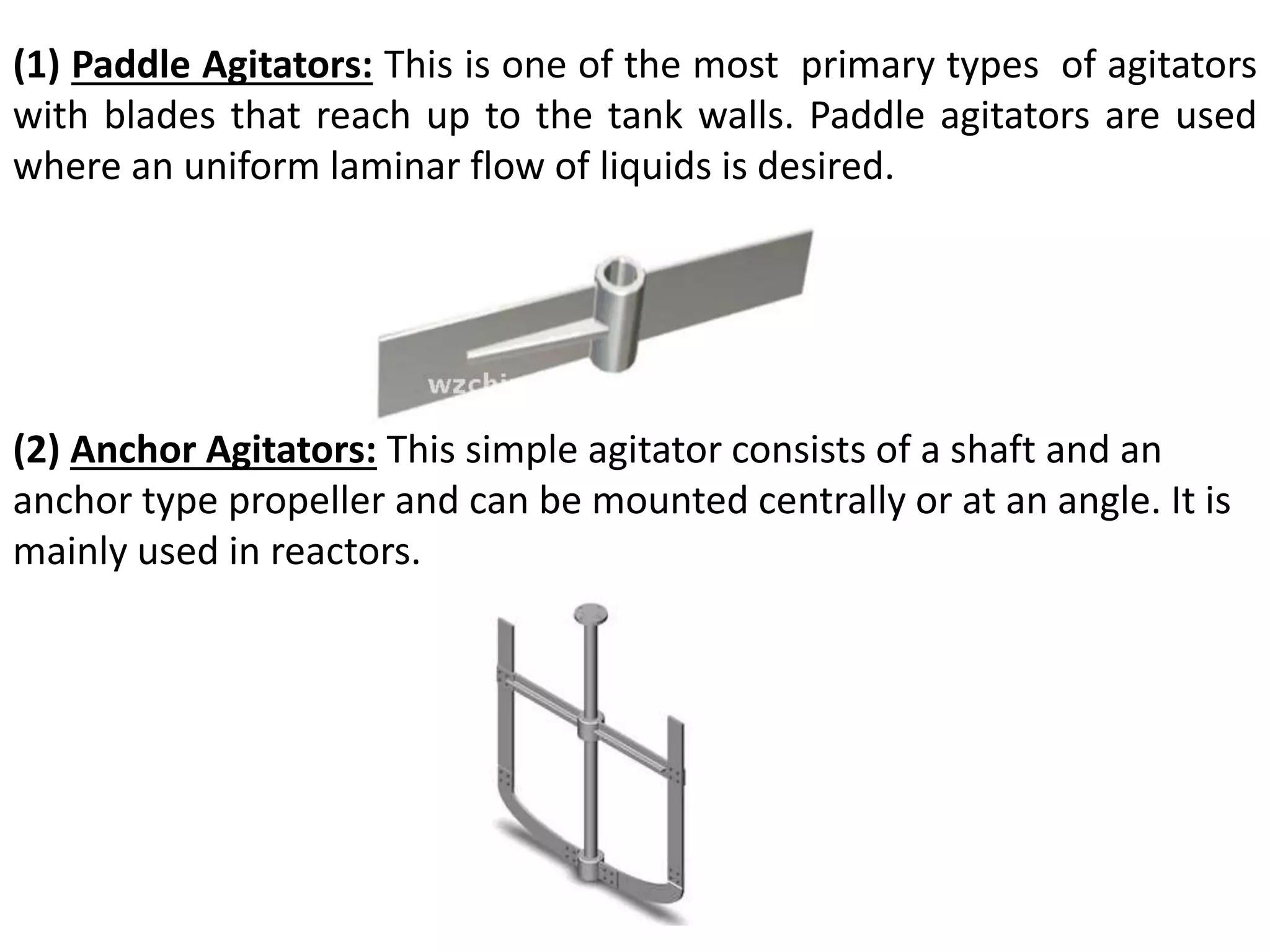 Types of agitators | PPTX