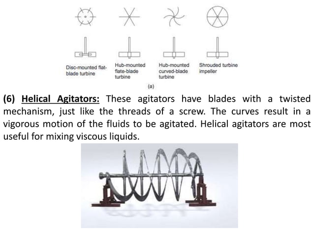Types of agitators | PPTX | Physics | Science