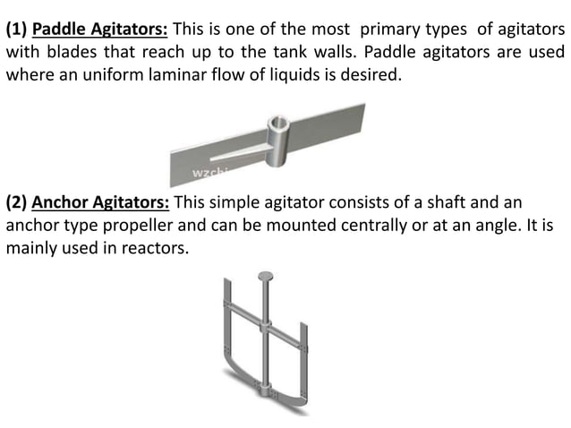 Types Of Agitators Ppt