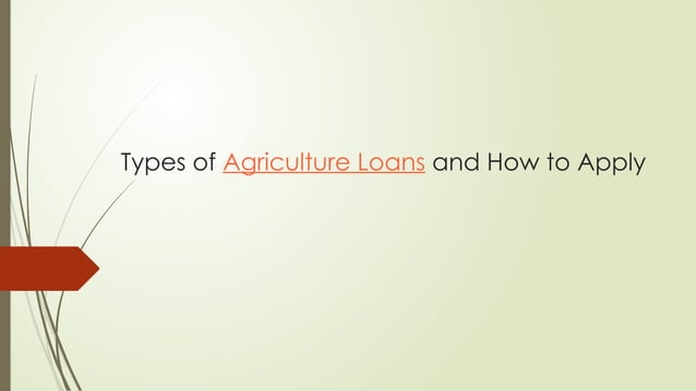 Types of Agriculture Loans and How to Apply_.pptx