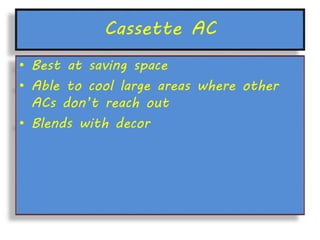 Types of air conditioners | PPT