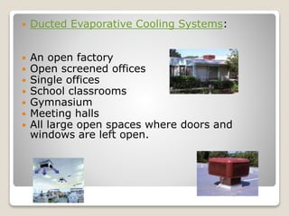 Types of air conditioning for HVAC application | PPTX