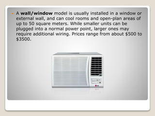Types of air conditioning for HVAC application | PPT