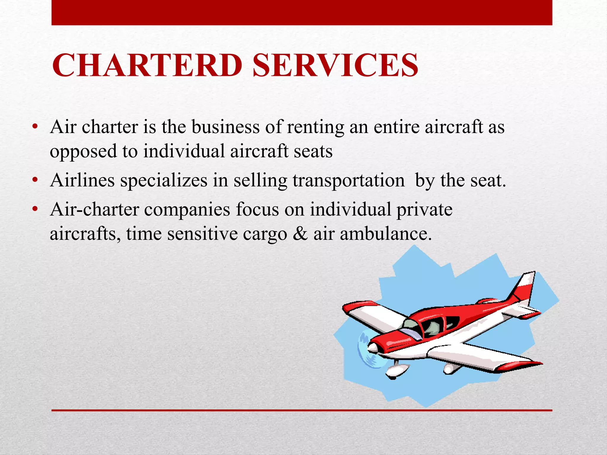 Types Of Airline Services | PPTX