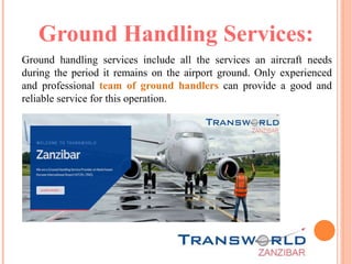 Types of Ground Handling Operations | PPTX