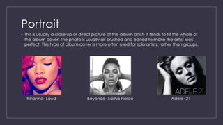 Types of album art | PPTX | Album-oriented Rock | Rock Music