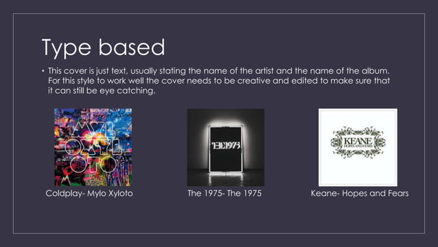 Types of album art | PPT