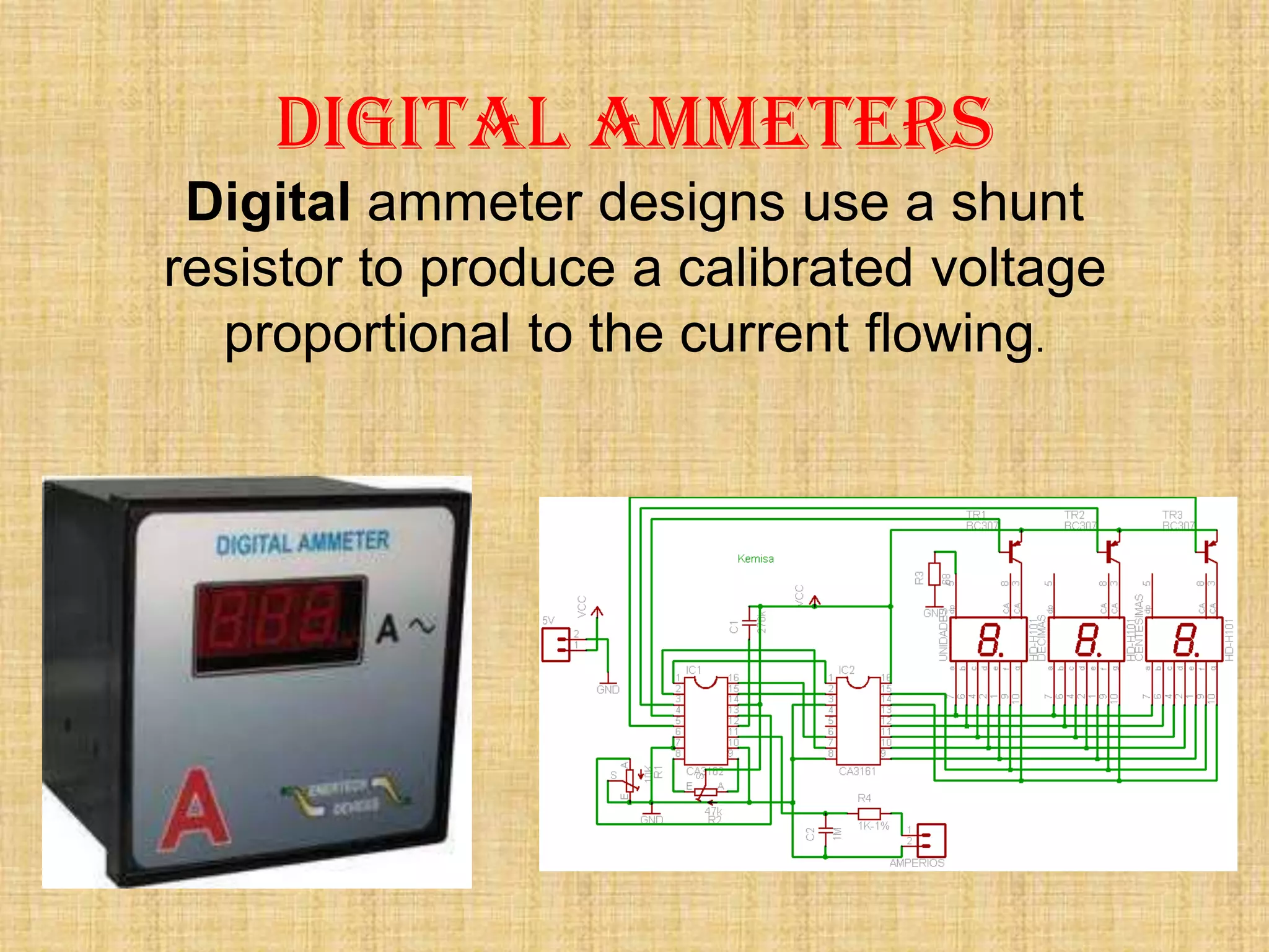 Types of ammeter | PPTX