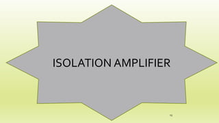 Types of bio amplifiers | PDF
