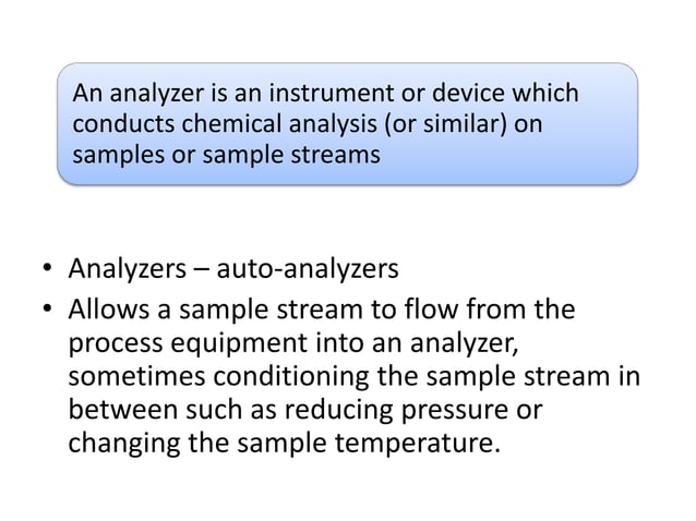 Types of Industrial Process Analyzers | PPTX