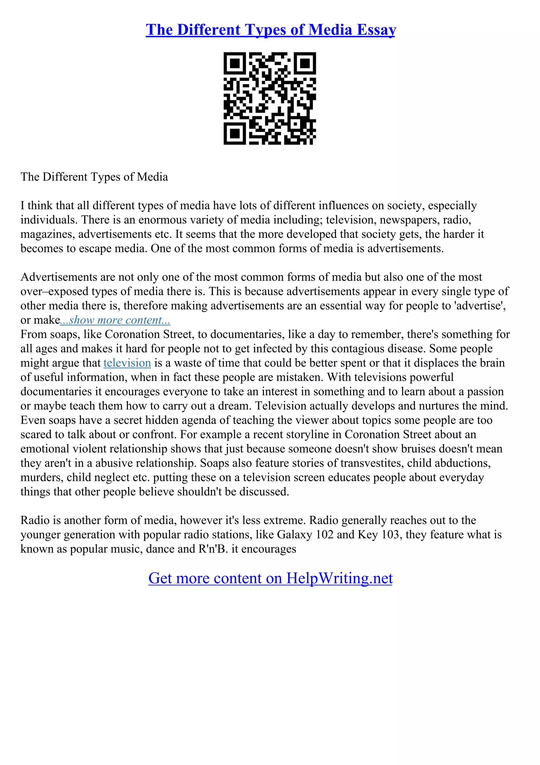 Types Of An Essay With Examples | PDF | Educational Assessment | Education