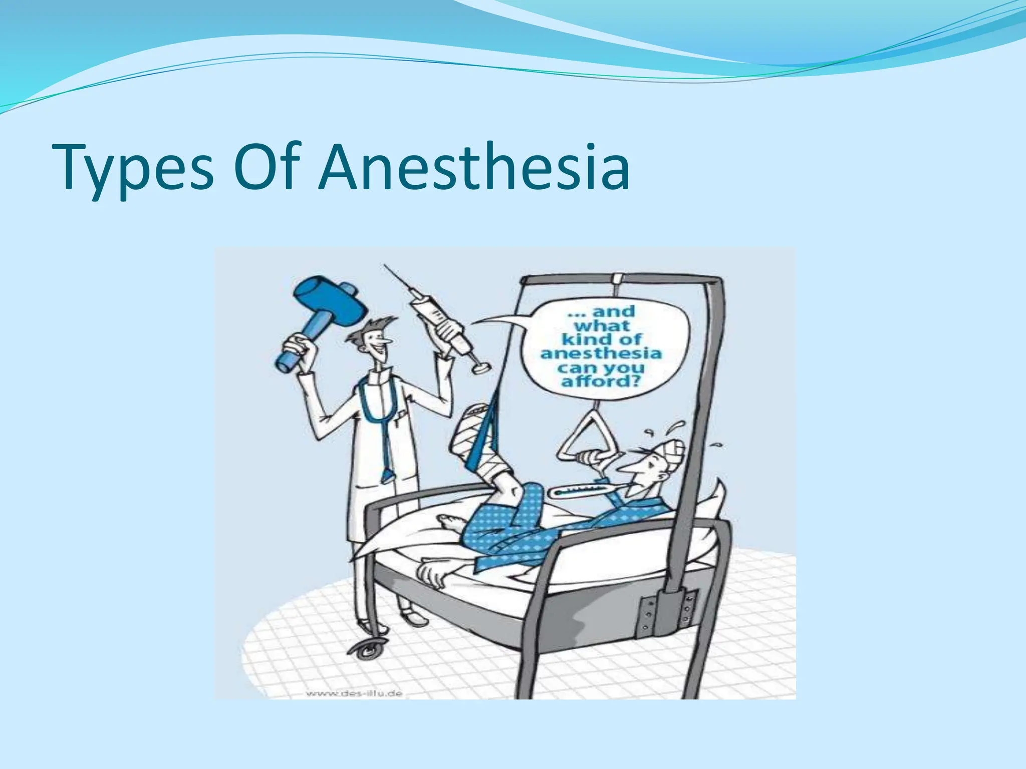 Anaesthesia types and classification for tech | PPTX