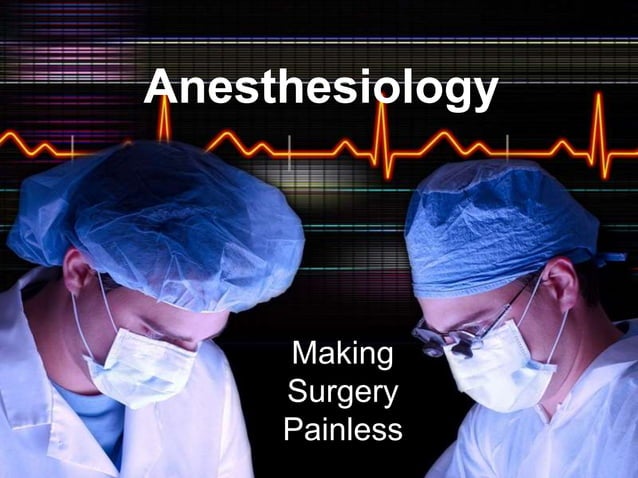 Anaesthesia types and classification for tech | PPT