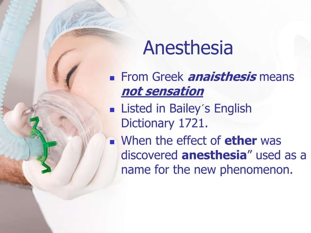 Anaesthesia types and classification for tech | PPT