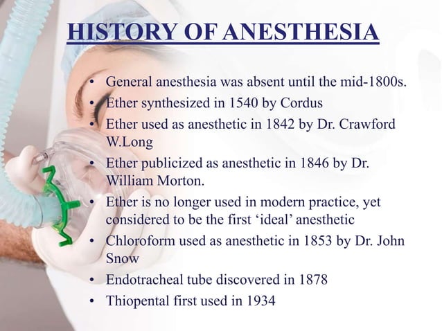Anaesthesia types and classification for tech | PPT