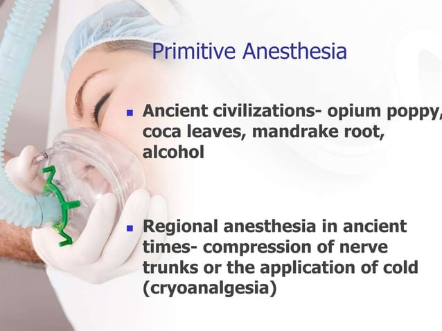 Anaesthesia types and classification for tech | PPT