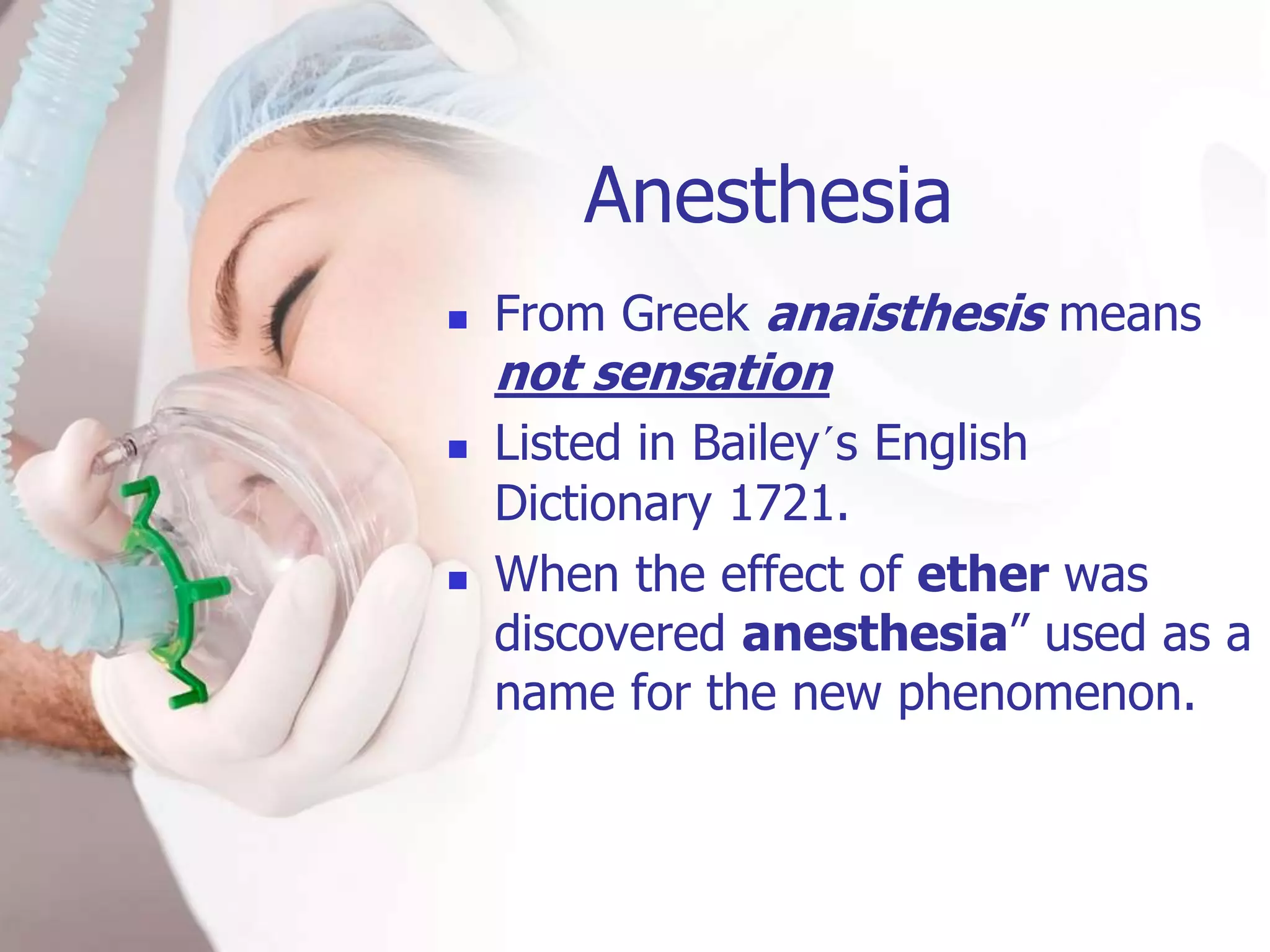 Types of anesthesia | PPTX