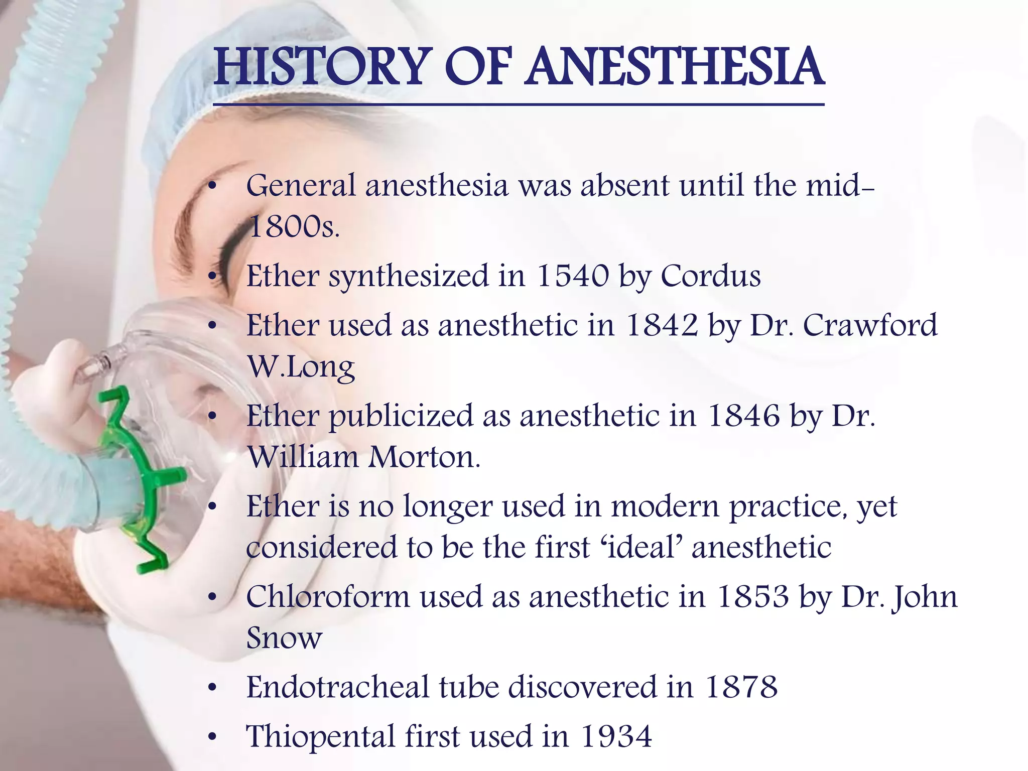 Types of anesthesia | PPTX