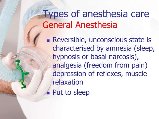 Types of anesthesia | PPTX