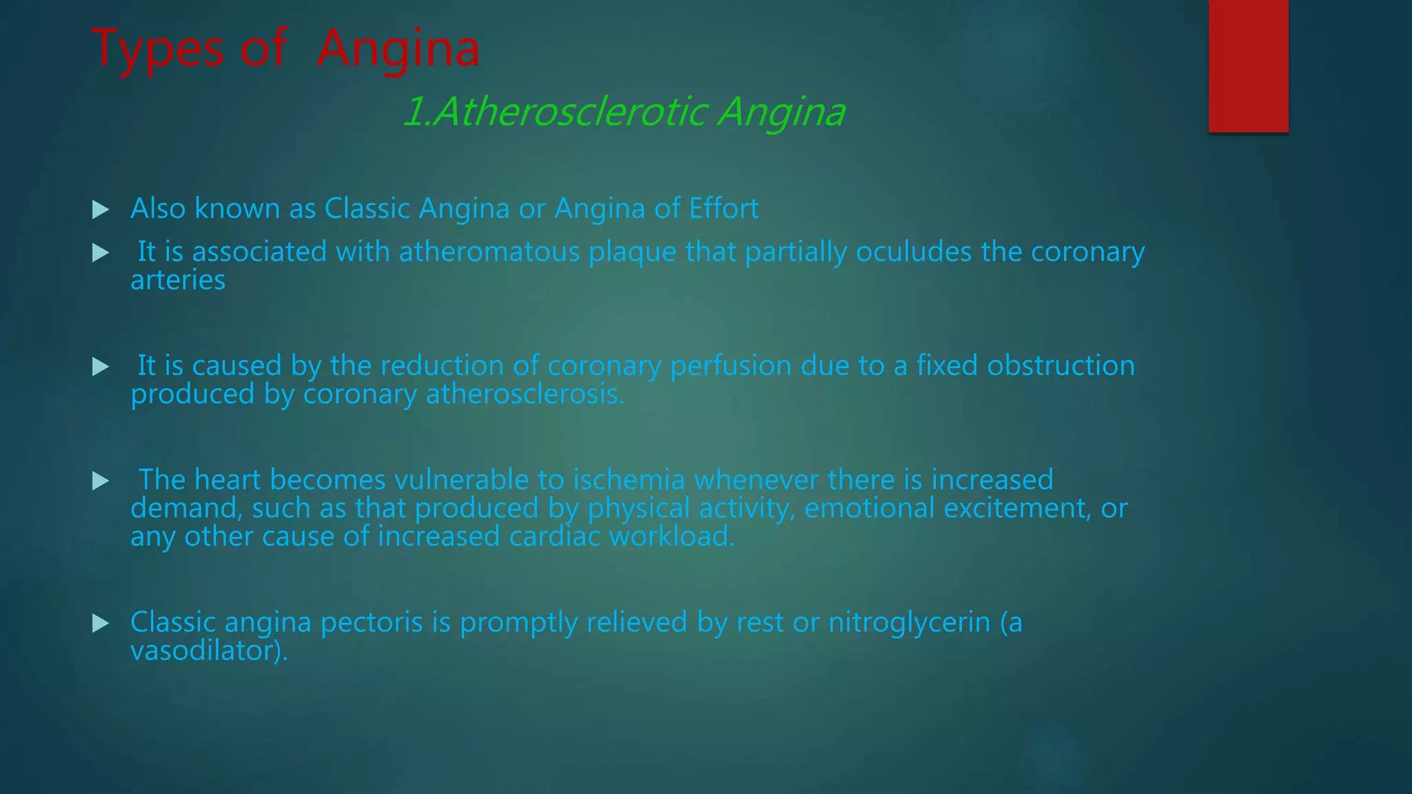 Types of Angina,Nitrates and Nitrites | PPTX