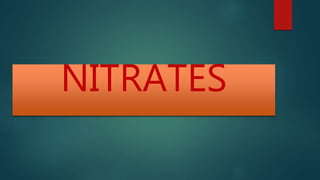 Types of Angina,Nitrates and Nitrites | PPT