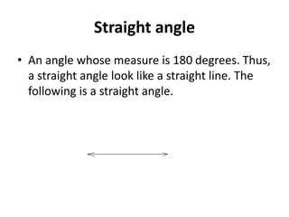 Types of angles | PPTX
