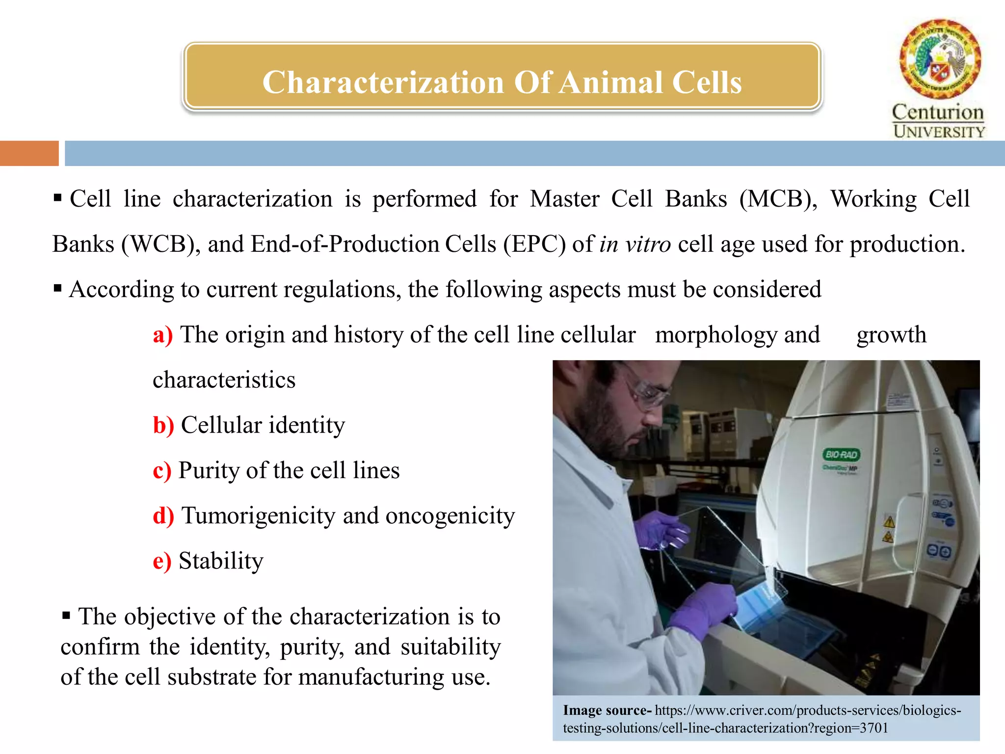 Types of animal cell culture, characterization and preservation | PDF