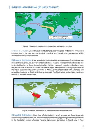 Types of Animal Distribution | PDF