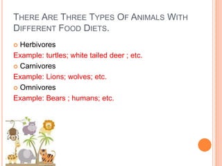 Types of animals | PPTX