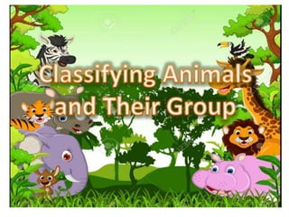 types of animals with features, mammals, amphibians, birds | PPTX