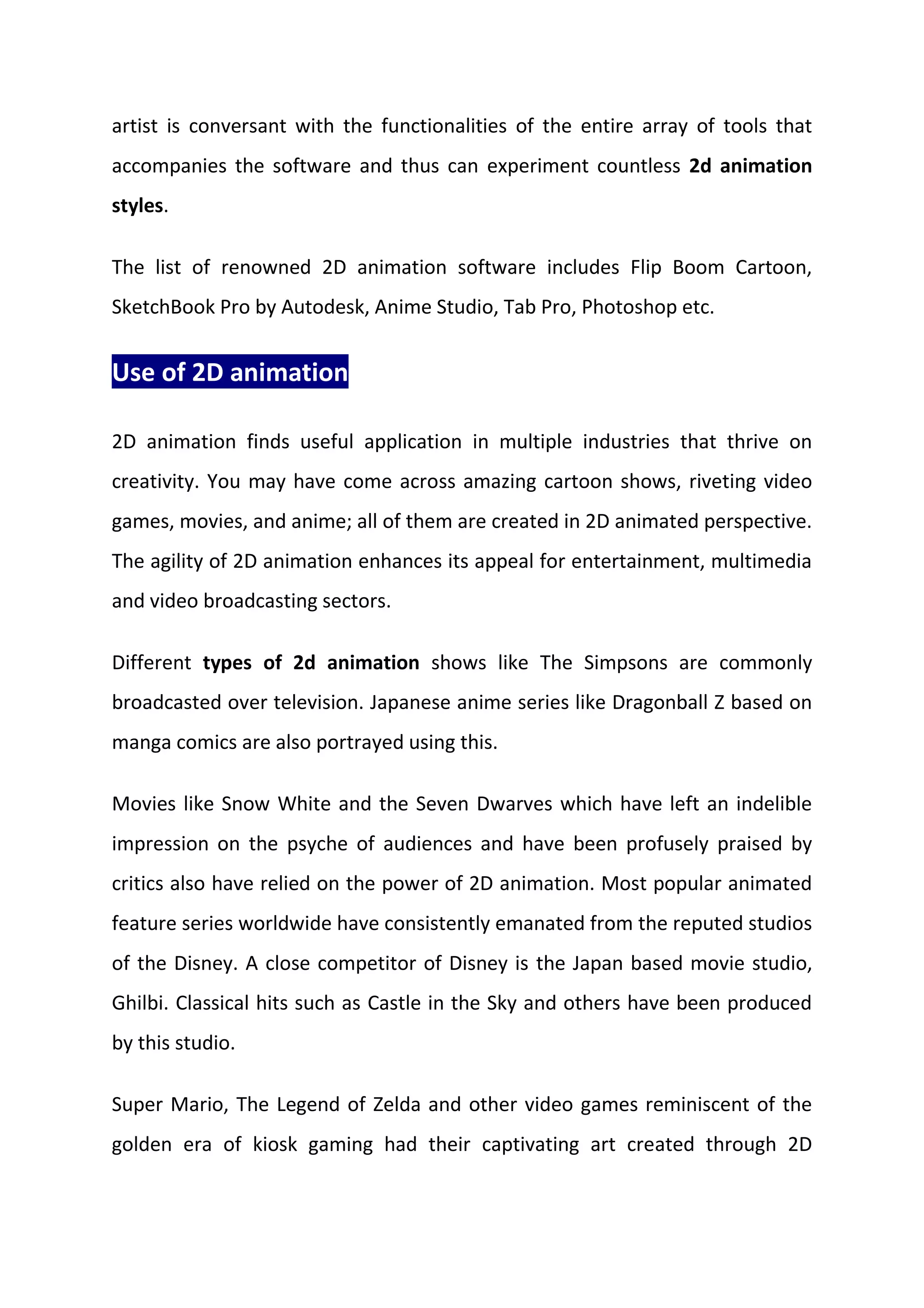 Types of animation in multimedia | PDF