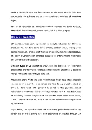 Types of animation in multimedia | PDF