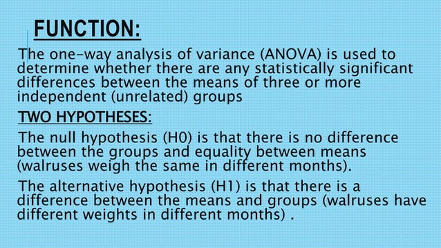 Types Of Anova Pptx
