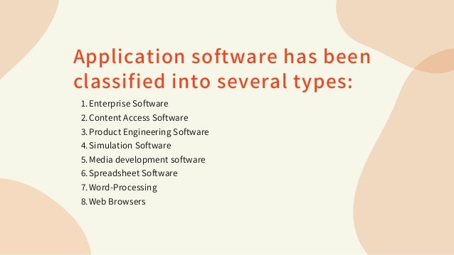 What are the different types of Application Software - Meerakics | PDF