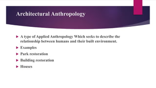 Types of Applied Anthropology Syeda Azra.pptx