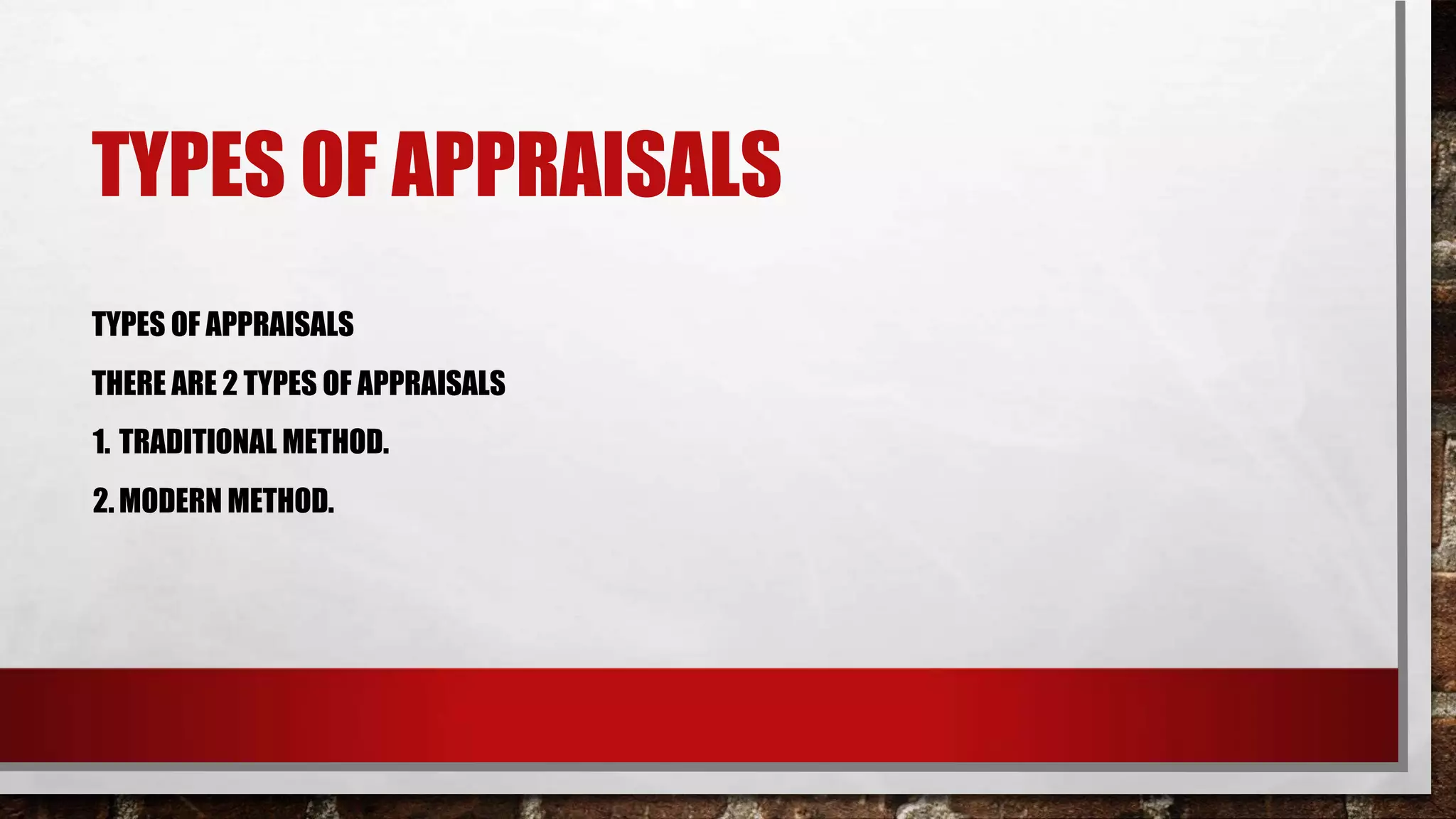types of appraisals@HR. docx | PPT